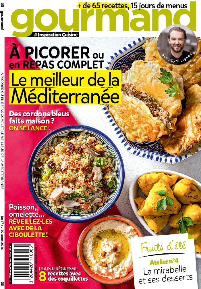 Gourmand N°352 du 17 août 2016 à télécharger sur iPad