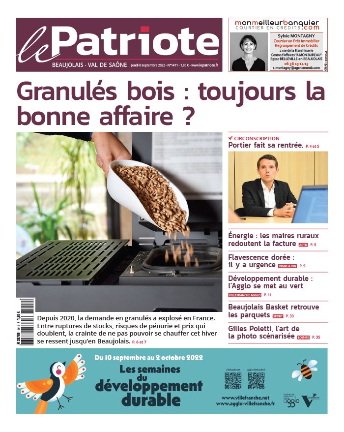 Le Patriote Beaujolais N°1411 du 08 septembre 2022 à télécharger sur iPad