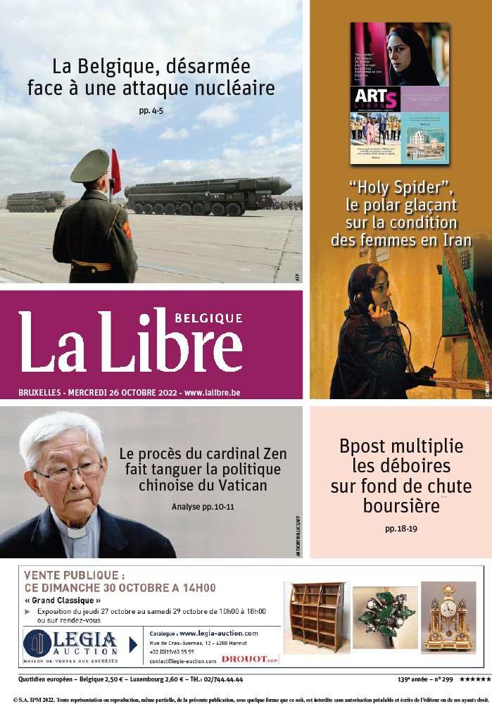 La Libre Belgique N°20221026 du 26 octobre 2022 à télécharger sur iPad