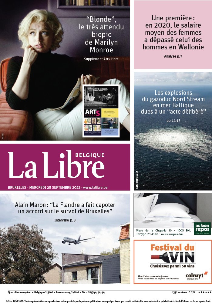 La Libre Belgique N°20220928 du 28 septembre 2022 à télécharger sur iPad