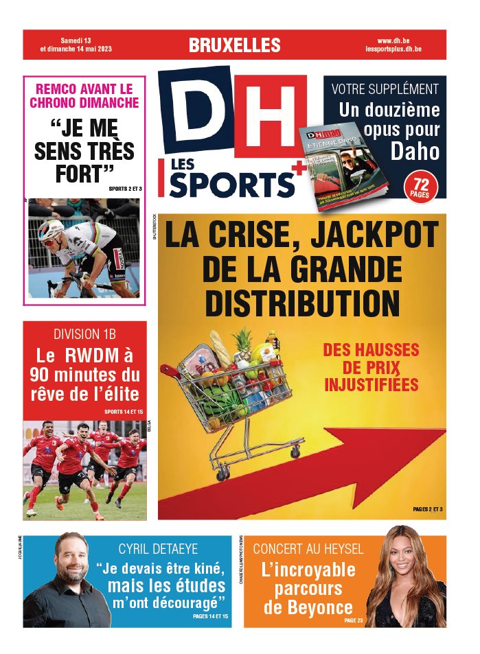 La Dernière Heure/Les Sports N°20230513 du 13 mai 2023 à télécharger ...
