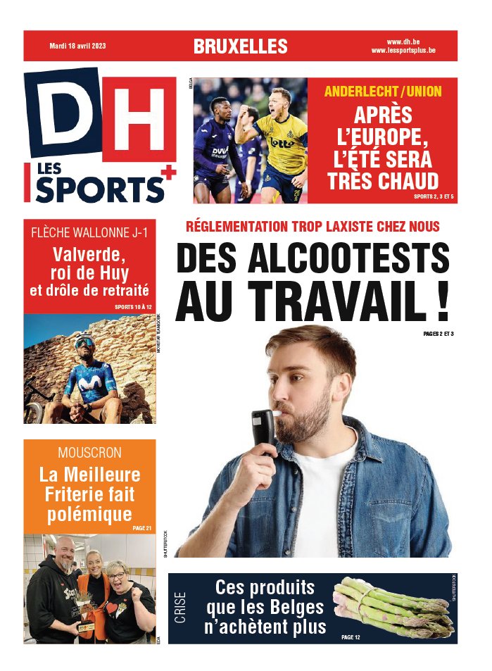 La Dernière Heure/Les Sports N°20230418 du 18 avril 2023 à télécharger sur iPad