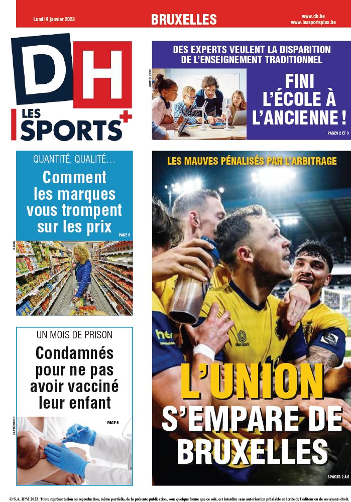 La Dernière Heure/Les Sports N°20230109 du 09 janvier 2023 à télécharger sur iPad