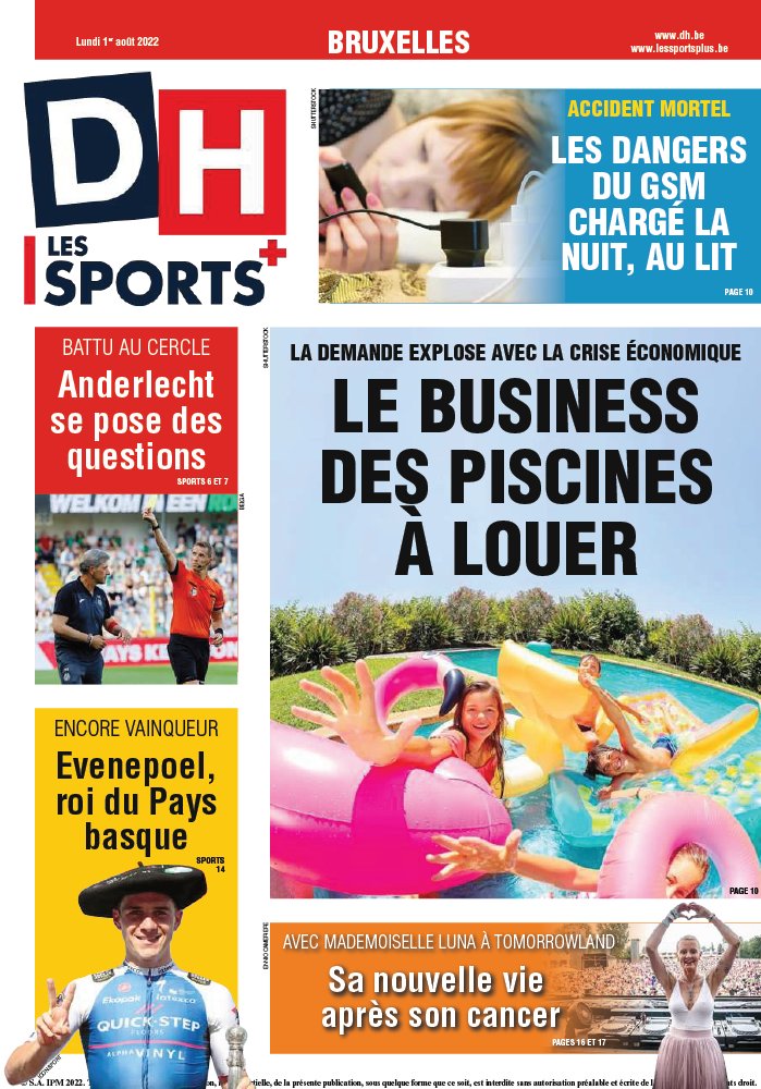La Dernière Heure/Les Sports N°20220801 du 01 août 2022 à télécharger ...