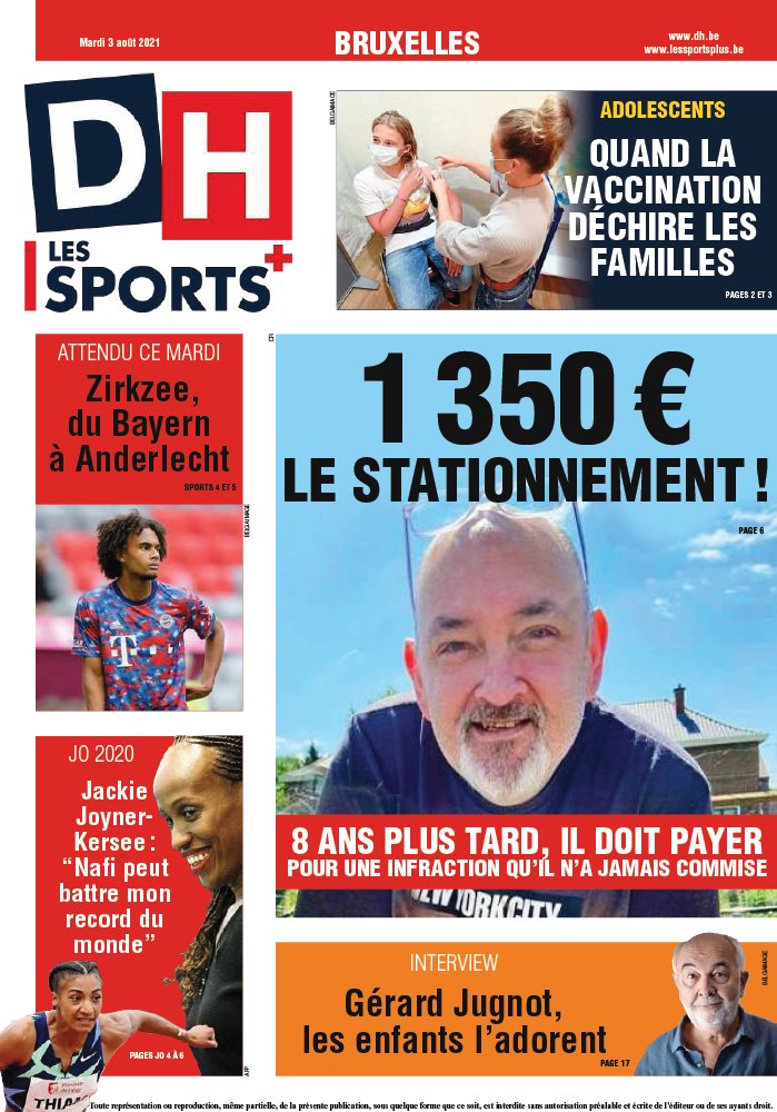 La Dernière Heure/Les Sports N°20210803 du 03 août 2021 à télécharger sur iPad
