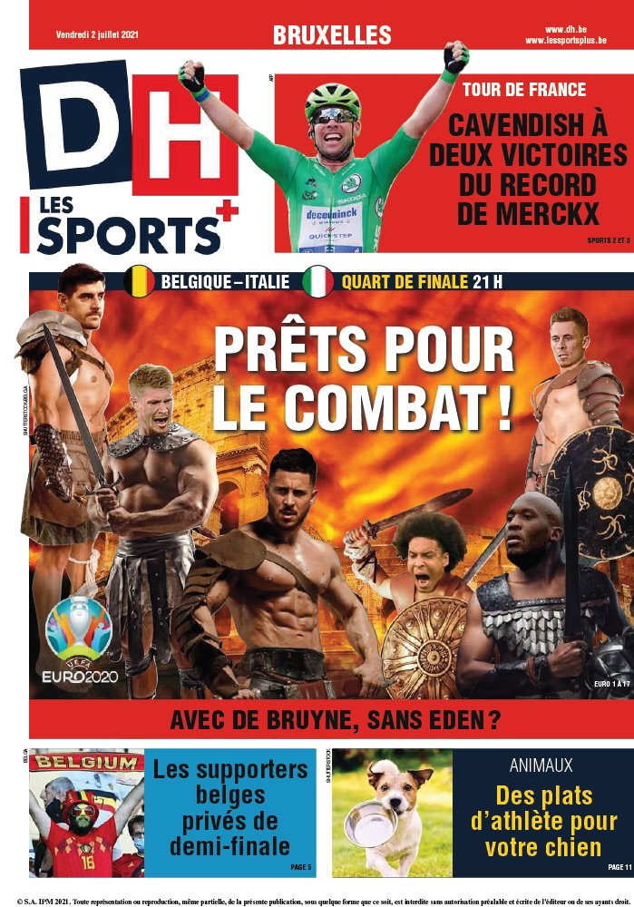 La Dernière Heure/Les Sports N°20210702 du 02 juillet 2021 à télécharger sur iPad