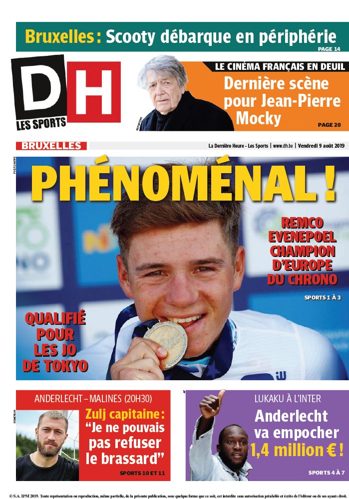 La Dernière Heure/Les Sports N°20190809 du 09 août 2019 à télécharger ...