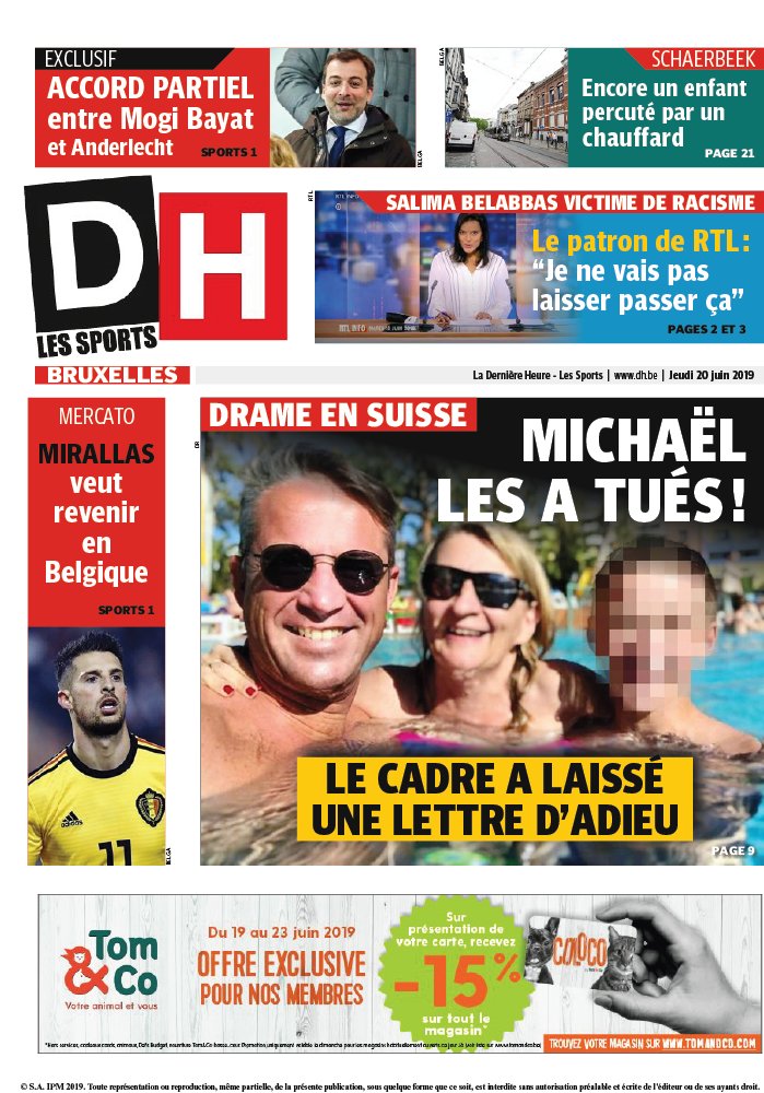 La Dernière Heure/Les Sports N°20190620 du 20 juin 2019 à télécharger sur iPad