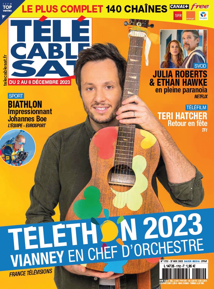 Télécâble Sat Hebdo N°1752 Du 27 Novembre 2023 à Télécharger Sur Ipad