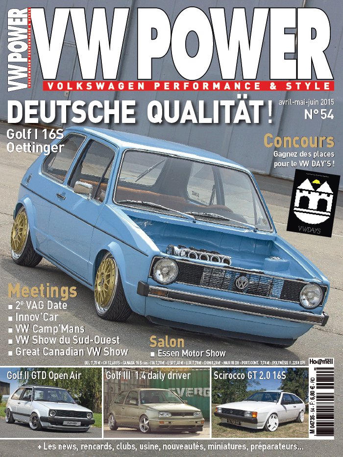 VW Power N°54 du 19 mars 2015 à télécharger sur iPad