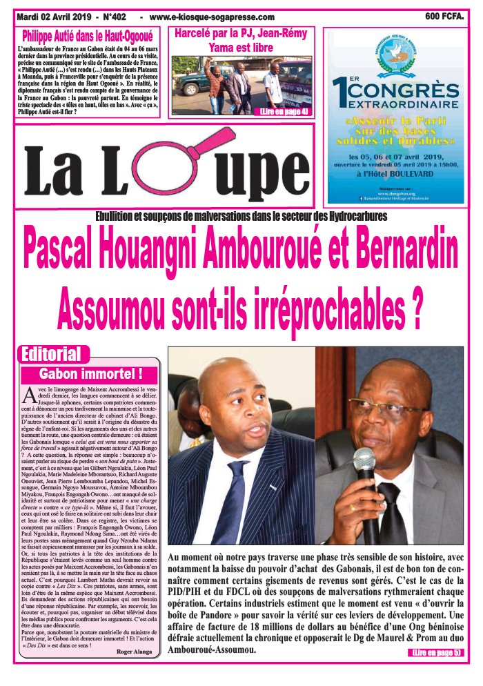 La Loupe N°402 du 02 avril 2016 à télécharger sur iPad