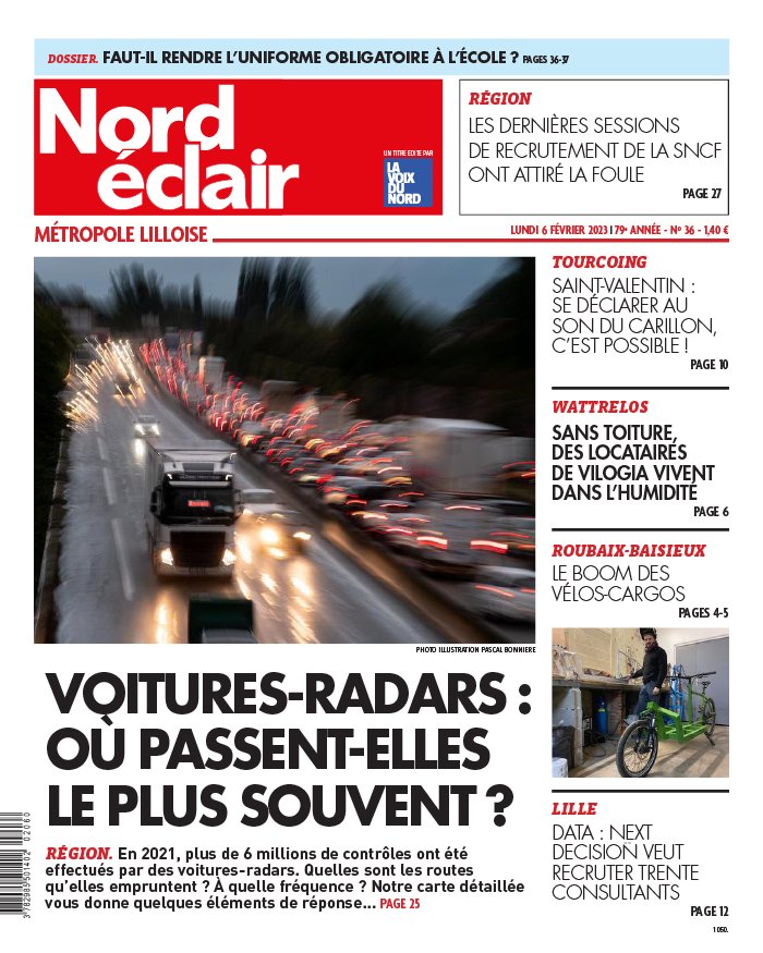 Nord éclair N°20230206 du 06 février 2023 à télécharger sur iPad