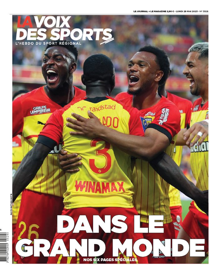 La Voix des Sports N°3929 du 29 mai 2023 à télécharger sur iPad