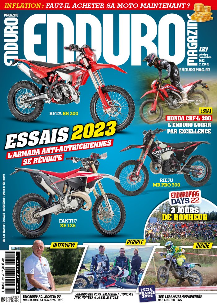 Enduro Magazine N°121 du 01 octobre 2022 à télécharger sur iPad