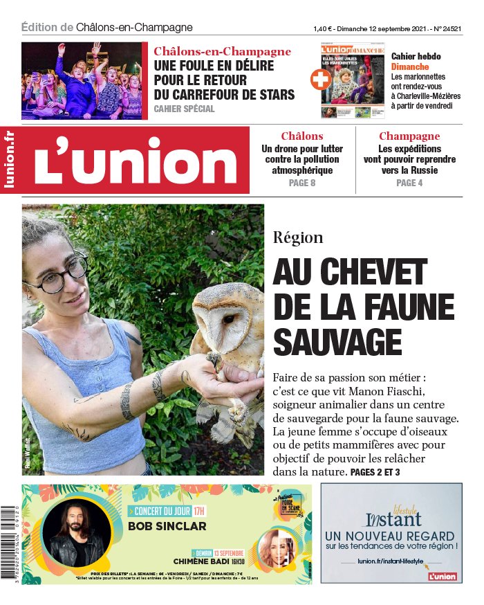 L'Union N°20210912 du 12 septembre 2021 à télécharger sur iPad
