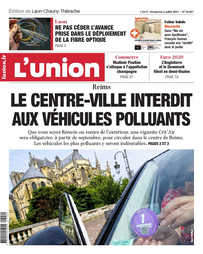 L'Union N°20210704 du 04 juillet 2021 à télécharger sur iPad