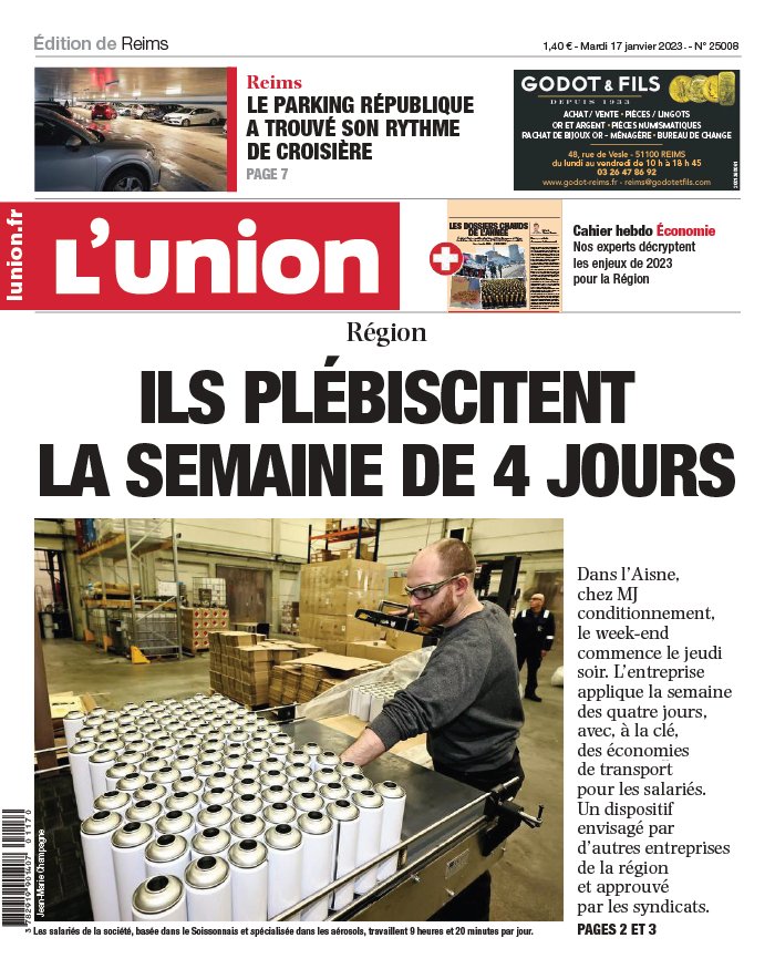 L'Union N°20230117 du 17 janvier 2023 à télécharger sur iPad