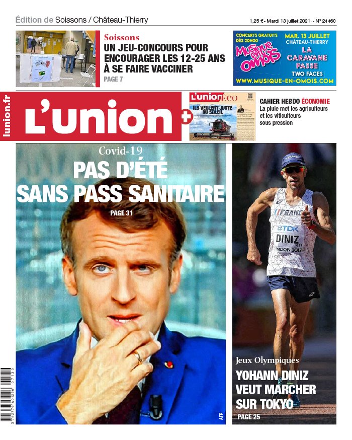 L'Union N°20210713 du 13 juillet 2021 à télécharger sur iPad