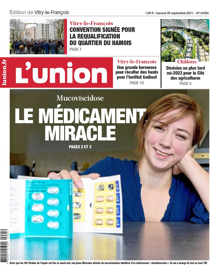 L'Union N°20210925 du 25 septembre 2021 à télécharger sur iPad