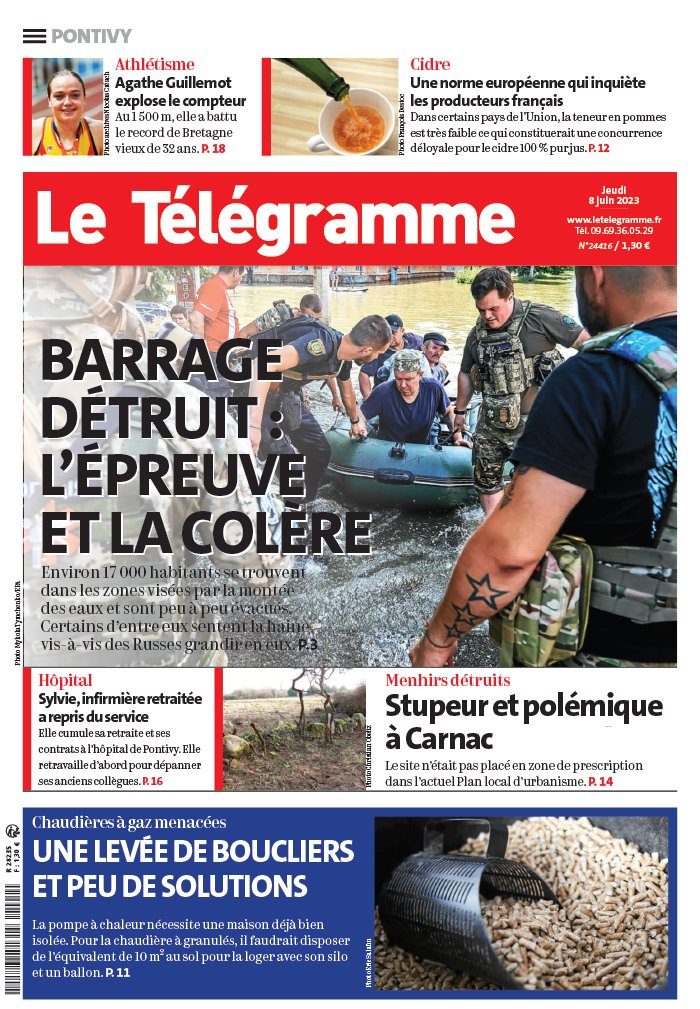 Le Télégramme N°20230608 du 08 juin 2023 à télécharger sur iPad