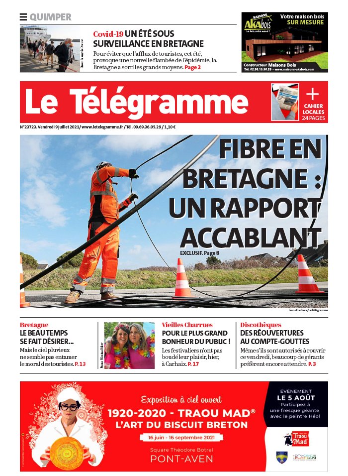 Abonnement Le Télégramme Pas Cher avec BOUQUET INFO ePresse.fr