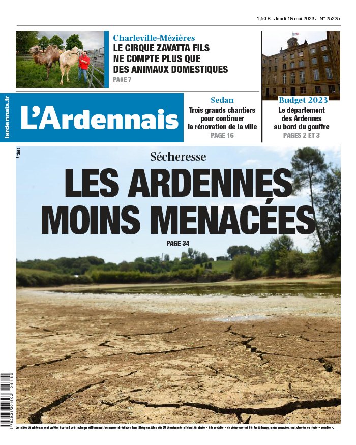 L'Ardennais N°25225 du 18 mai 2023 à télécharger sur iPad