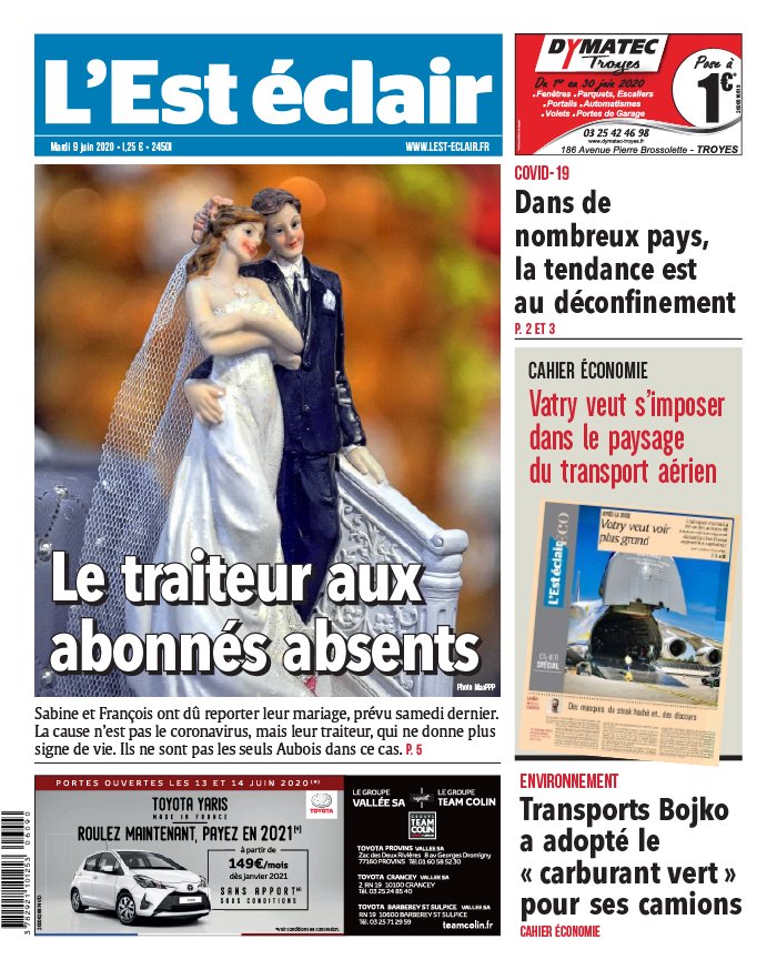 L'Est éclair N°24501 du 09 juin 2020 à télécharger sur iPad