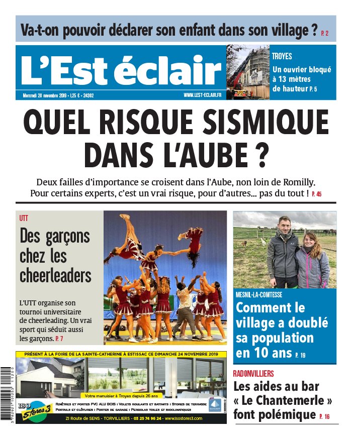L'Est éclair N°24302 du 20 novembre 2019 à télécharger sur iPad