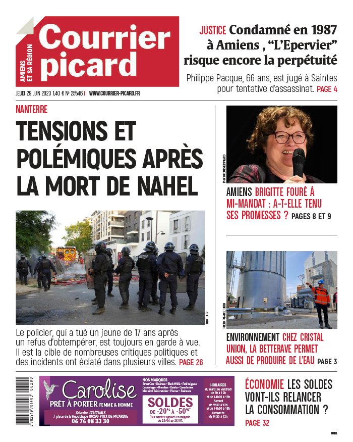 Courrier Picard N°20230629 du 29 juin 2023 à télécharger sur iPad