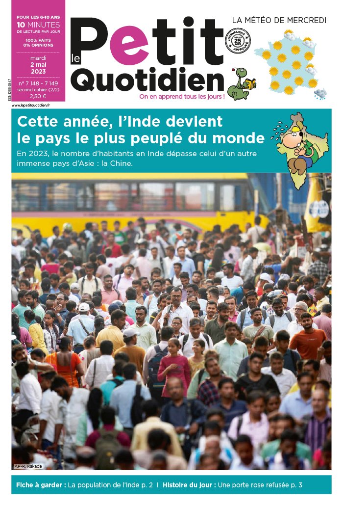 Le Petit Quotidien N°7149 du 02 mai 2023 à télécharger sur iPad
