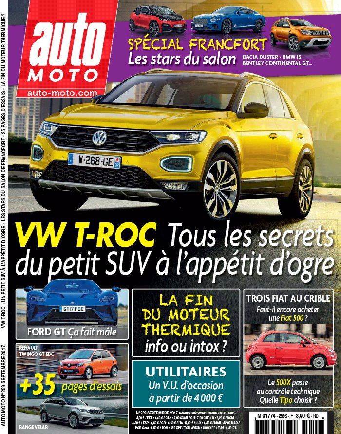 Auto Moto N°259 du 07 septembre 2017 à télécharger sur iPad