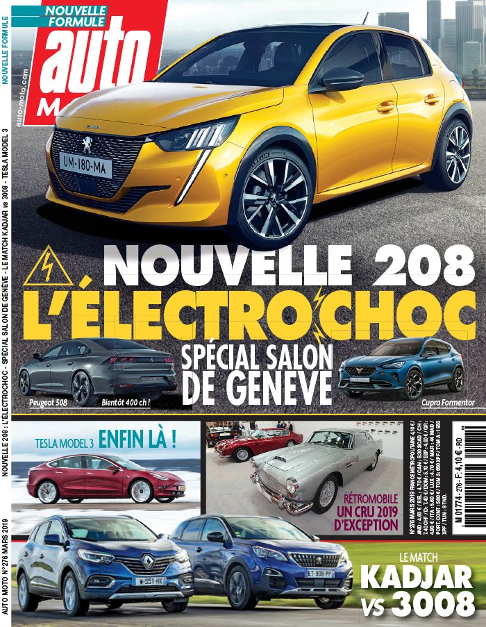Auto Moto N°276 du 07 mars 2019 à télécharger sur iPad