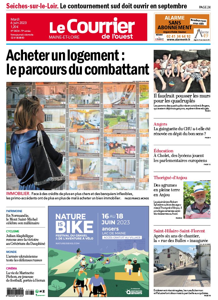 Le Courrier de L'Ouest N°20230606 du 06 juin 2023 à télécharger sur iPad
