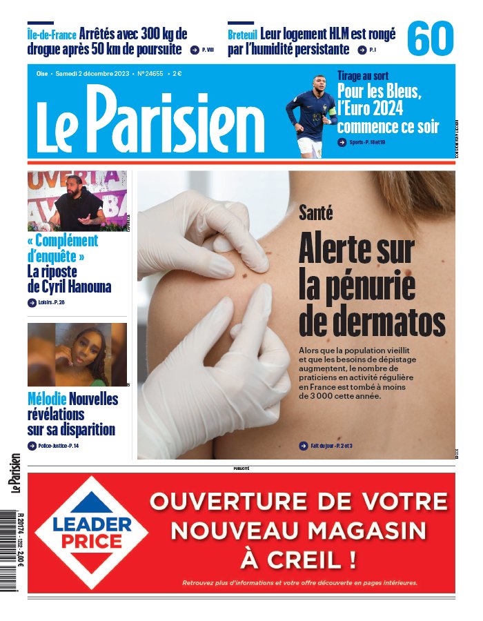 Le Parisien N°20231202 du 02 décembre 2023 à télécharger sur iPad