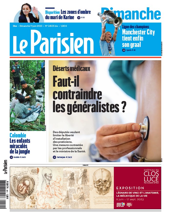 Le Parisien N°20230611 du 11 juin 2023 à télécharger sur iPad