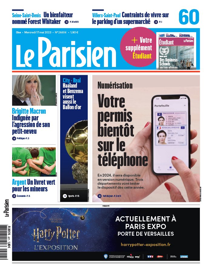 Le Parisien N°20230517 du 17 mai 2023 à télécharger sur iPad