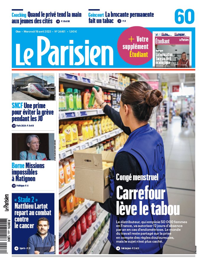 Le Parisien N°20230419 du 19 avril 2023 à télécharger sur iPad