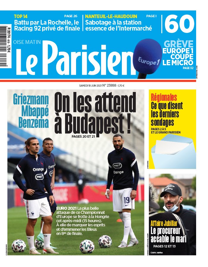 Le Parisien N°20210619 du 19 juin 2021 à télécharger sur iPad