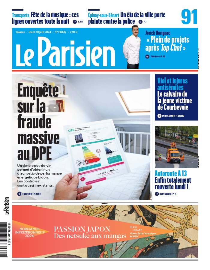 Le Parisien N°20240620 du 20 juin 2024 à télécharger sur iPad