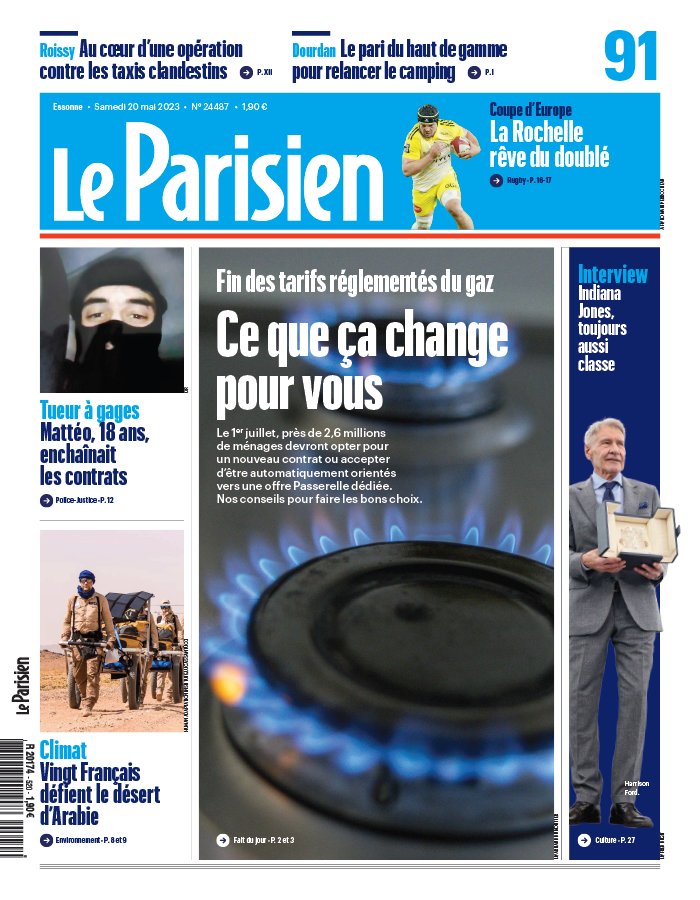 Le Parisien N°20230520 du 20 mai 2023 à télécharger sur iPad