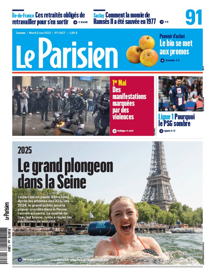 Le Parisien N°20230502 du 02 mai 2023 à télécharger sur iPad