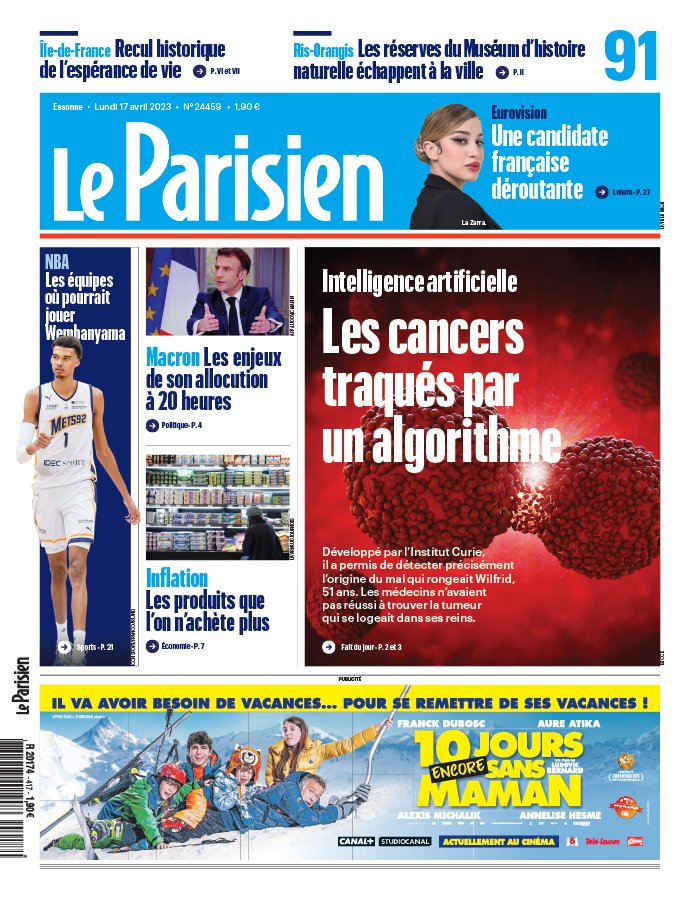 Le Parisien N°20230417 du 17 avril 2023 à télécharger sur iPad