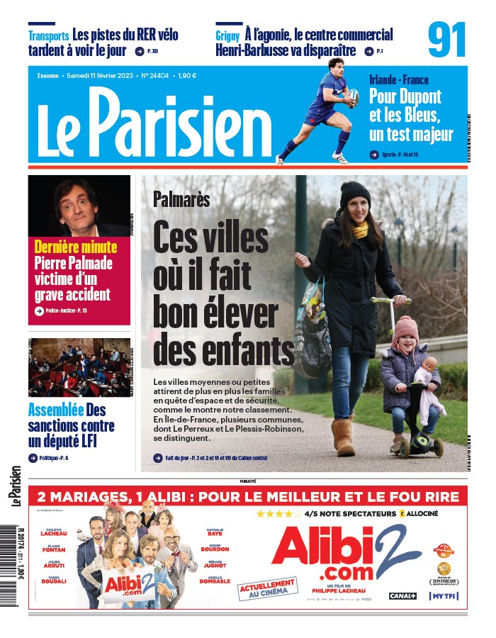 Le Parisien N°20230211 du 11 février 2023 à télécharger sur iPad