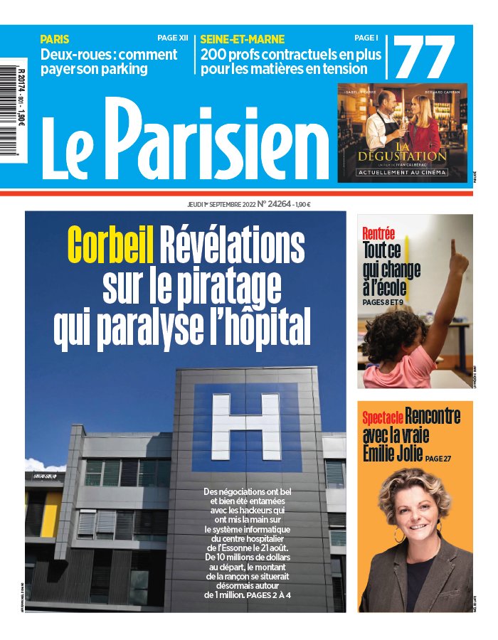 Le Parisien N°20220901 du 01 septembre 2022 à télécharger sur iPad