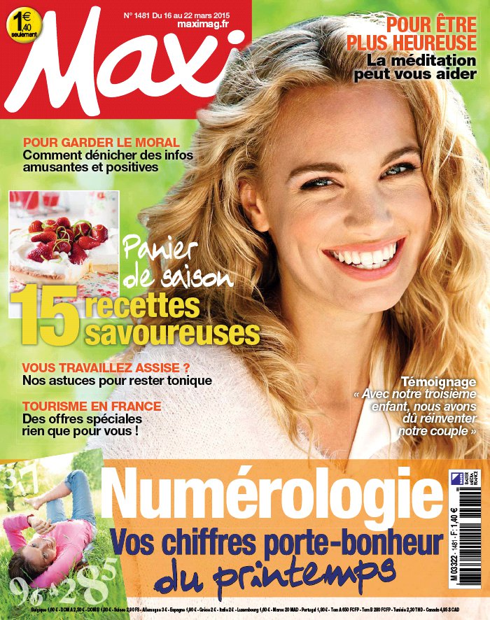 Maxi N°1481 du 16 mars 2015 à télécharger sur iPad