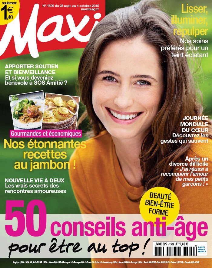 Maxi N°1509 du 28 septembre 2015 à télécharger sur iPad