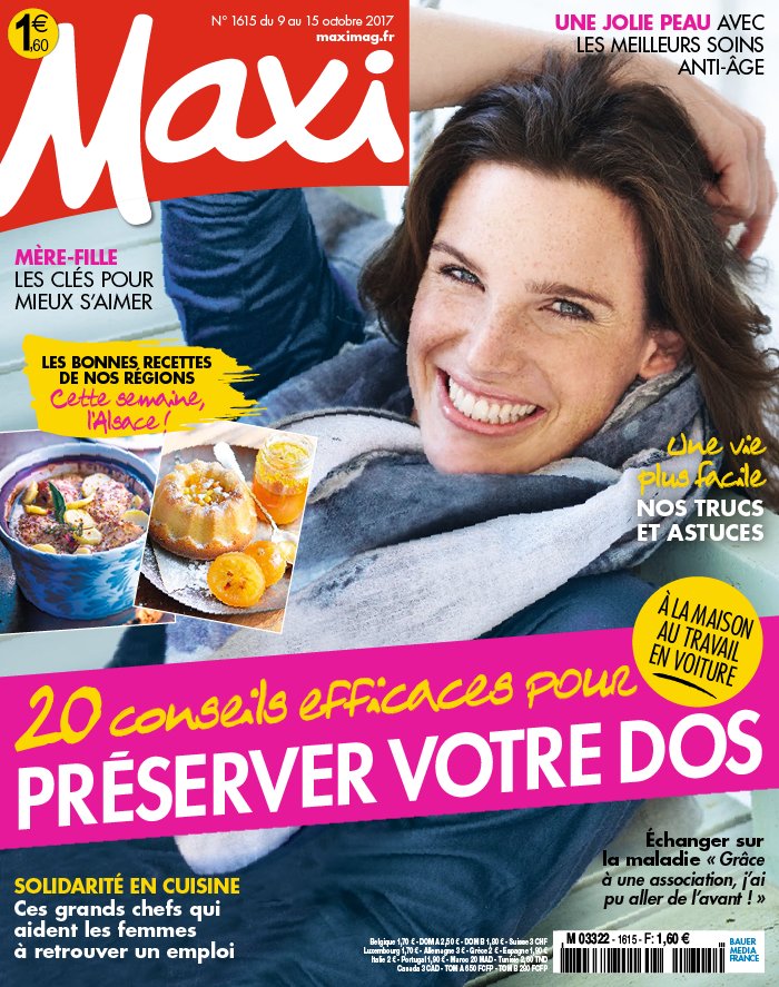Maxi N°1615 du 09 octobre 2017 à télécharger sur iPad