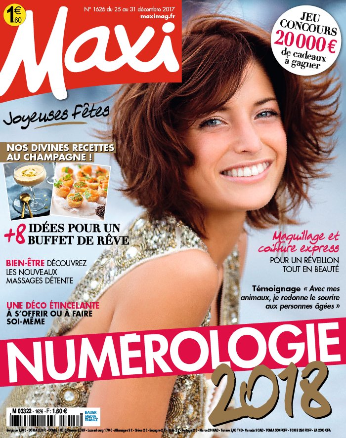 Maxi N°1626 du 25 décembre 2017 à télécharger sur iPad