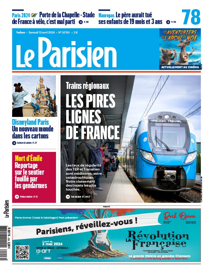 Le Parisien N°20240413 du 13 avril 2024 à télécharger sur iPad