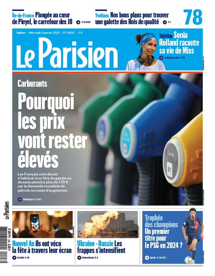 Le Parisien N°20240103 du 03 janvier 2024 à télécharger sur iPad